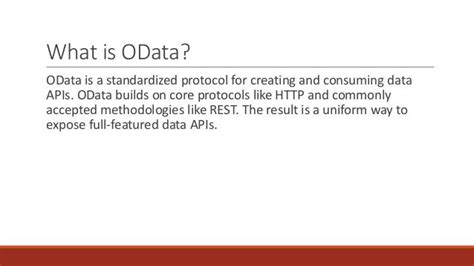 odata open data protocol