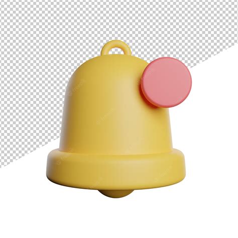 알림 팝업 투명 배경에 전면 보기 3d 렌더링 아이콘 그림 프리미엄 Psd 파일