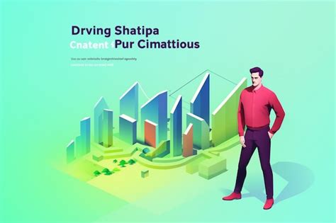 Isometric Data Analytics Landing Page Premium Ai Generated Vector