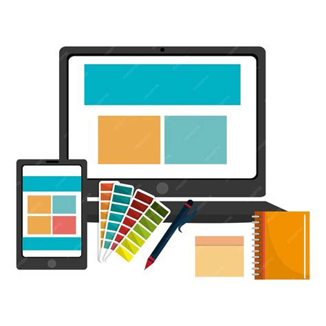 Premium Vector Web Development Design