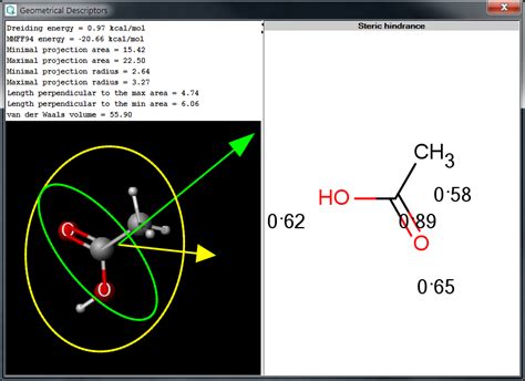 Geometrical Descriptors Plugin Chemaxon Docs
