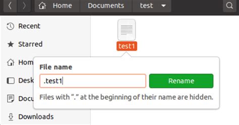 how can i hide files and show hidden files in ubuntu