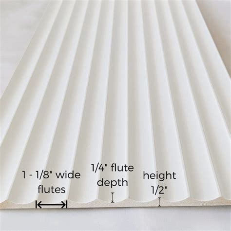Fluted Wall Panels 1 Flutes In 2023 Wall Panels White Wood