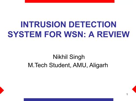 Intrusion Detection System Ppt