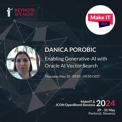 Makeit On Linkedin Makeit2024 Ai Oracle Generativeai Aiinnovation