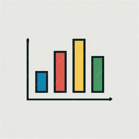 Vertical Bar Chart With Five Bars Of Different Heights Premium Ai