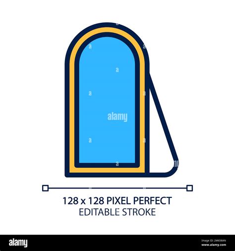 Floor Mirror Pixel Perfect Rgb Color Icon Stock Vector Image And Art Alamy