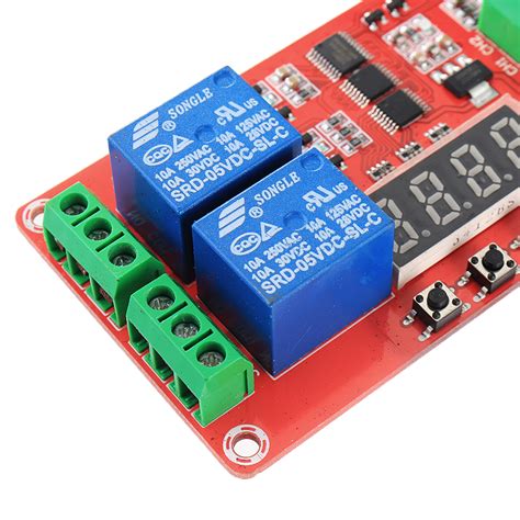 Elecbee Channel Multi Function Relay Module Delay Self Lock CycleTiming Timer Relay V V V