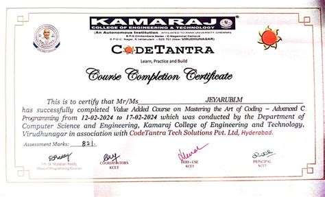 Jeyarubi M On Linkedin Cprogramming Advancedc Coding Learning Growth Codetantra