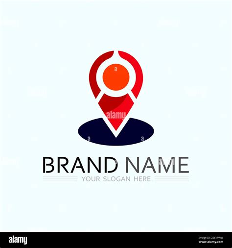 Gps And Map Logo Navigator Sign Location Symbol Design Vector Illustration Stock Vector Image
