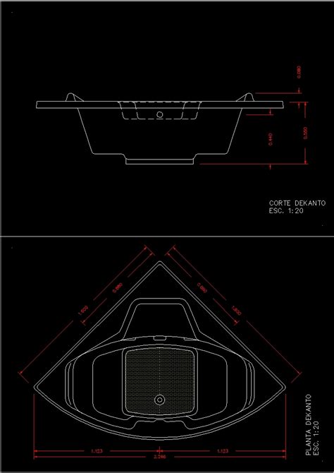 Jacuzzi Dwg Section For Autocad • Designs Cad