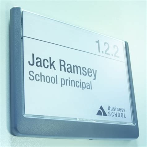 Презентација Дисплеи Durable 486137 Дисплеј Држач 149Х105 5 Click Sign ГрафитОфис Плус