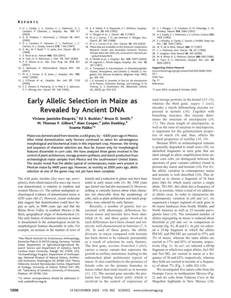 Pdf Early Allelic Selection In Maize As Revealed By Ancient Dna