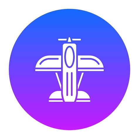 모노플레인 터 일러스트레이션 프리미엄 벡터