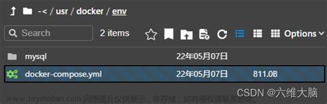 Docker Compose安装mysql Toy模板网