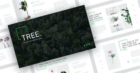 Дерево Шаблон Keynote «Зеленая энергия Шаблоны презентаций Envato Elements