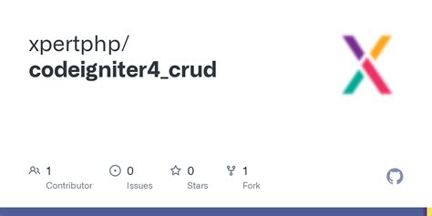 Github Xpertphpcodeigniter4crud