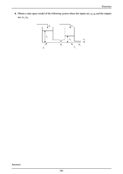 Solved 1 Choose Suitable State Variables And Derive The