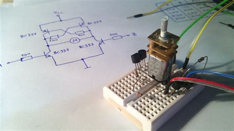 4 Transistor H Bridge For DC Motor RoboRemo Project