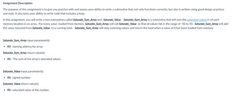Assignment Description The Purpose Of This Assignment