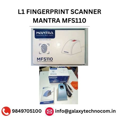 Mantra Fingerprint Scanner L1 Fingerprint Scanner Mantra Mfs110 Wholesale Distributor From