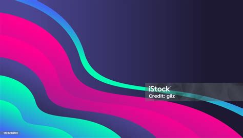 비즈니스 기업 브로셔 전단지 벽지 배너 프리젠 테이션 광고에 대한 현대 멋진 모양 네온 글로우 그라데이션 배경 템플릿 0명에 대한 스톡 벡터 아트 및 기타 이미지 Istock