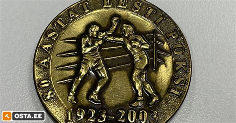 Mälestusmedal 30 Aastat Eesti Poksi 206104200 Osta Ee