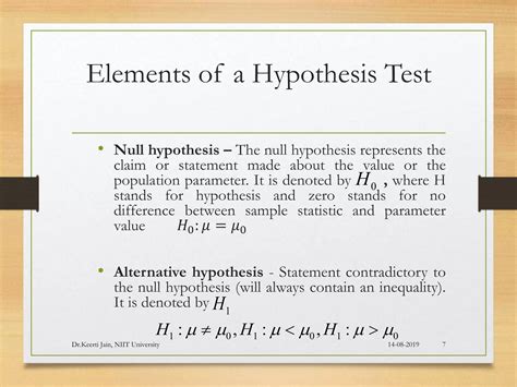 hypothesis testing and parametric test pptx