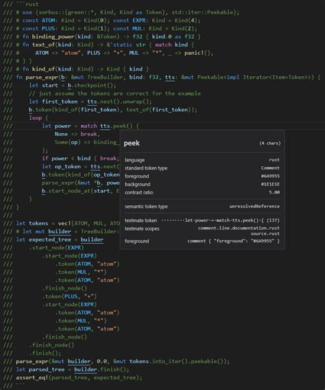 Doctest Syntax Highlighting Not Overriding Comment Token Type In Base Case · Issue 4929 · Rust
