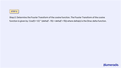 Solved Consider The Following Signal Xt Rectcos2Ï€tt Using Fourier Transform
