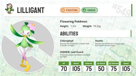 0549 Hisuian Lilligant Pokecharms Pokédex
