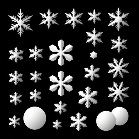 Premium Vector Snowflakes Are Arranged In A Circle And The Word
