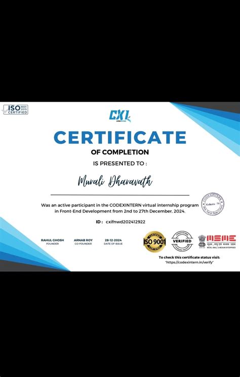 murali dharavath on linkedin internship webdevelopment codexintern frontenddevelopment…