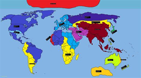 Britannia Code Geass World Map