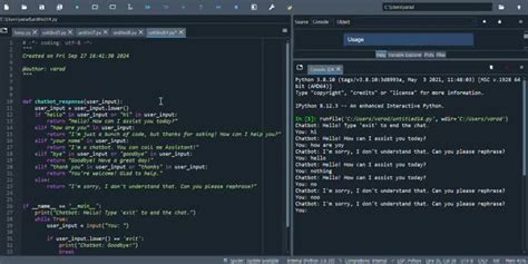 Developed A Chatbot With Rule Based Responses Ai At Codsoft Varada
