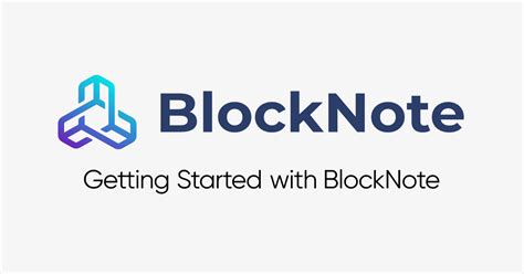 Blocknote Getting Started