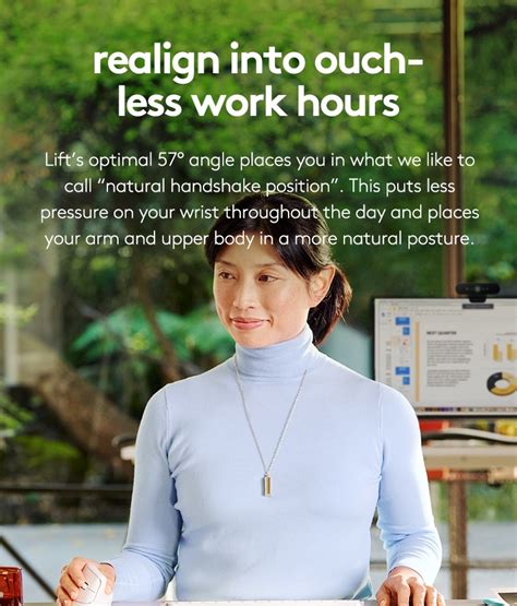 Logitech Lift Vertical Ergonomic Wireless Mouse