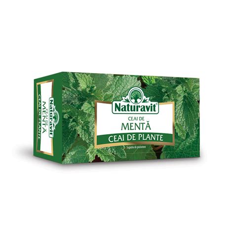 Ceai De Menta 20 Plicuri Naturavit Farmacia Tei Online