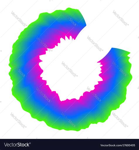 Abstract Colorful Rainbow Wave Background Vector Image