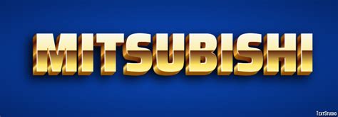 Mitsubishi Text Effect And Logo Design Brand