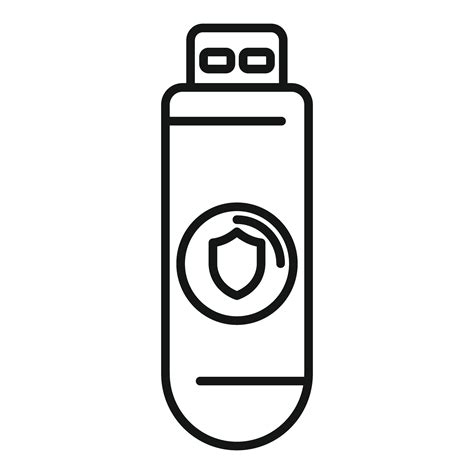 Secure Usb Flash Drive Icon Vector Art At Vecteezy