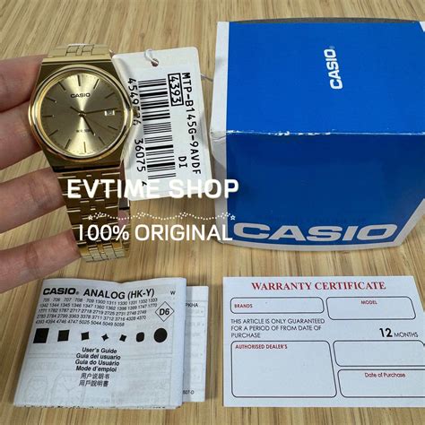 100 Original Casio General Analog Mtp B145d 2a1v Mtp B145d 2a2v