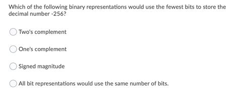 Solved What Is The Range For A 16 Bit Binary Number Using
