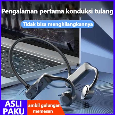 Jual TWS Wireless Earphone Headset Bluetooth Tahan Air Headset In Ear Stereo Konduksi Tulang