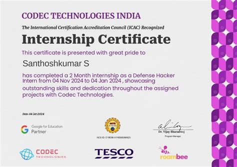 Cybersecurity Ethicalhacking Internship Cyberdefense… Santhosh Kumar