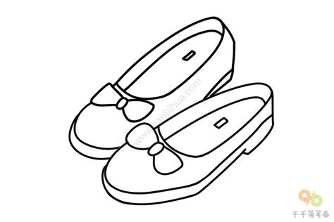 春季人气绿色皮鞋简笔画 鞋子简笔画