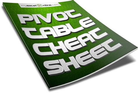 Cheat Sheet Download Link Myexcelonline