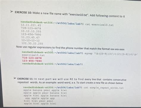Solved Exercise 1 In Lab6 We Created For Files Named