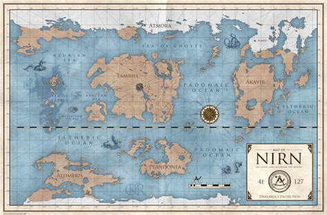 The Elder Scrolls World Map Of Nirn By Okiir On Deviantart