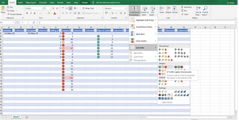 Solved 9 Apply 3 Traffic Lights Unrimmed Conditional Formatting